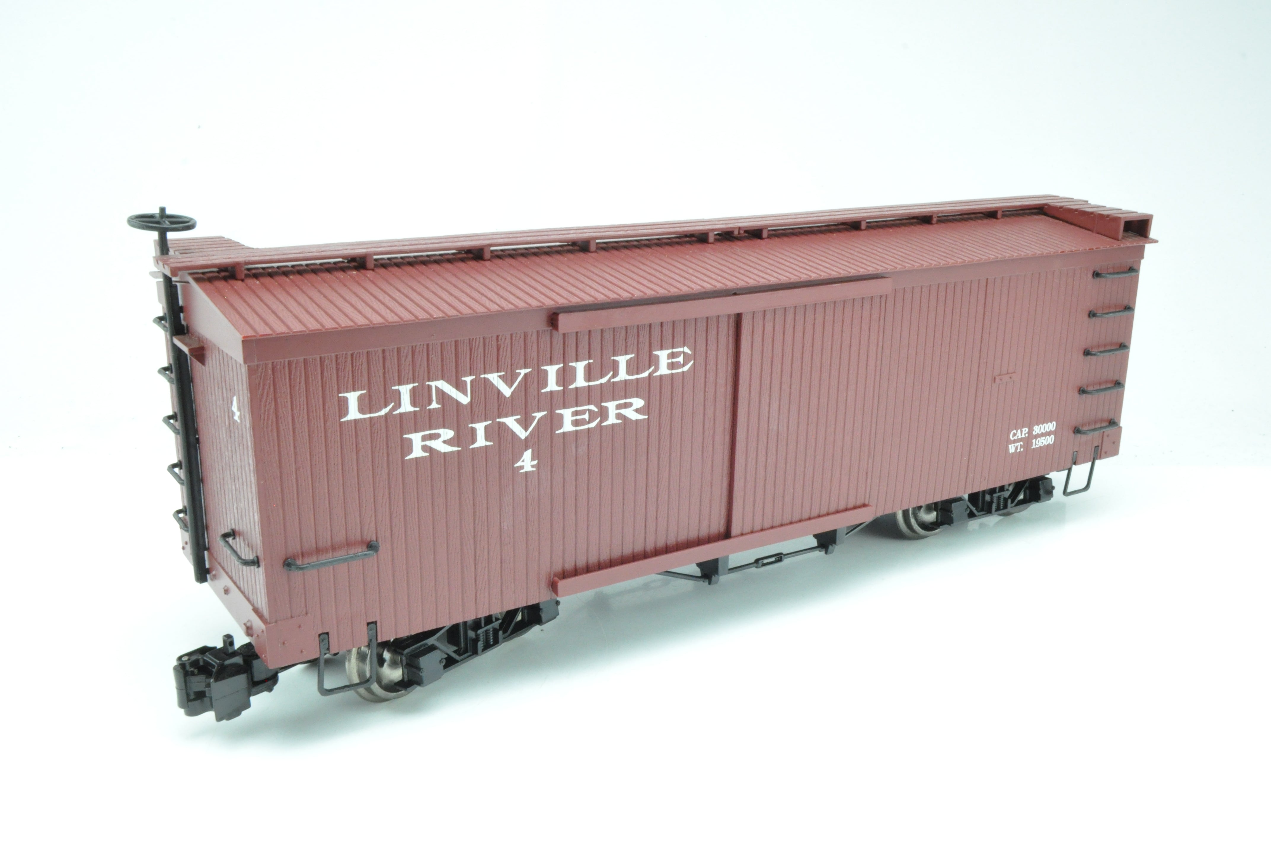 Bachmann G Gauge Tweetsie Railroad Linville River Brown Box Car #4, Sp
