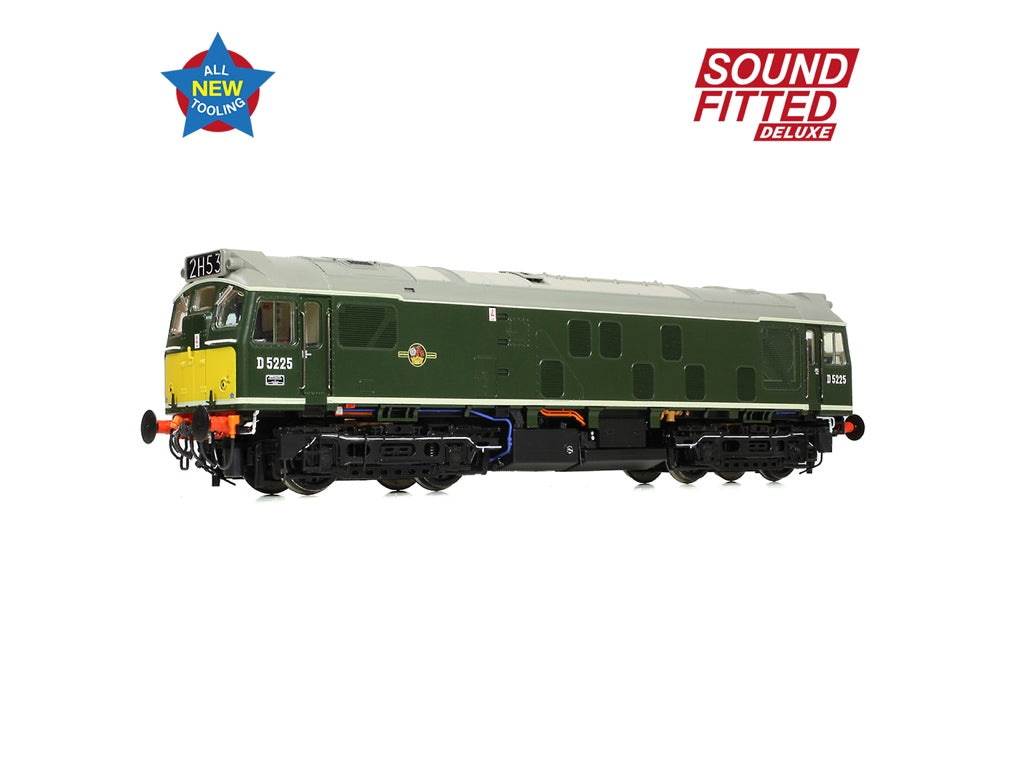 Bachmann OO Gauge 32-343SFX Sound Fitted Class 25/1 D5225 BR Green (Sm