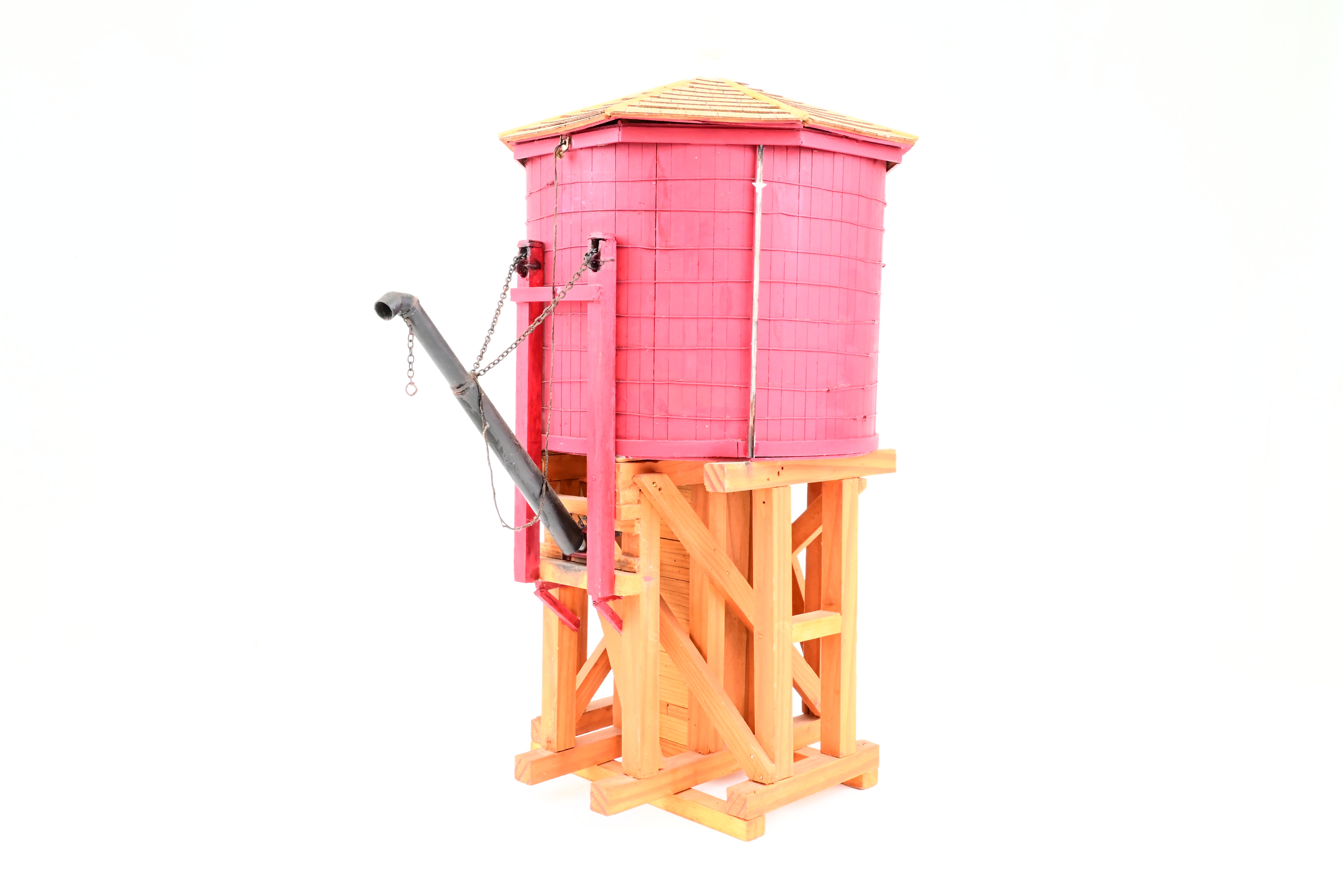 Scratch Built G Gauge Red Water Tower