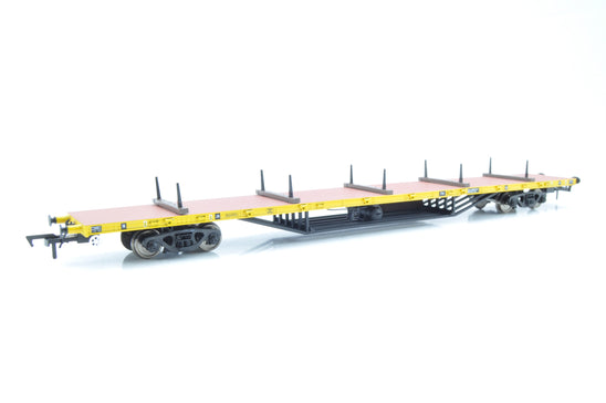 Flangeway 4mm OO Gauge SA012 Engineers Yellow Salmon Wagon w/Modern AS