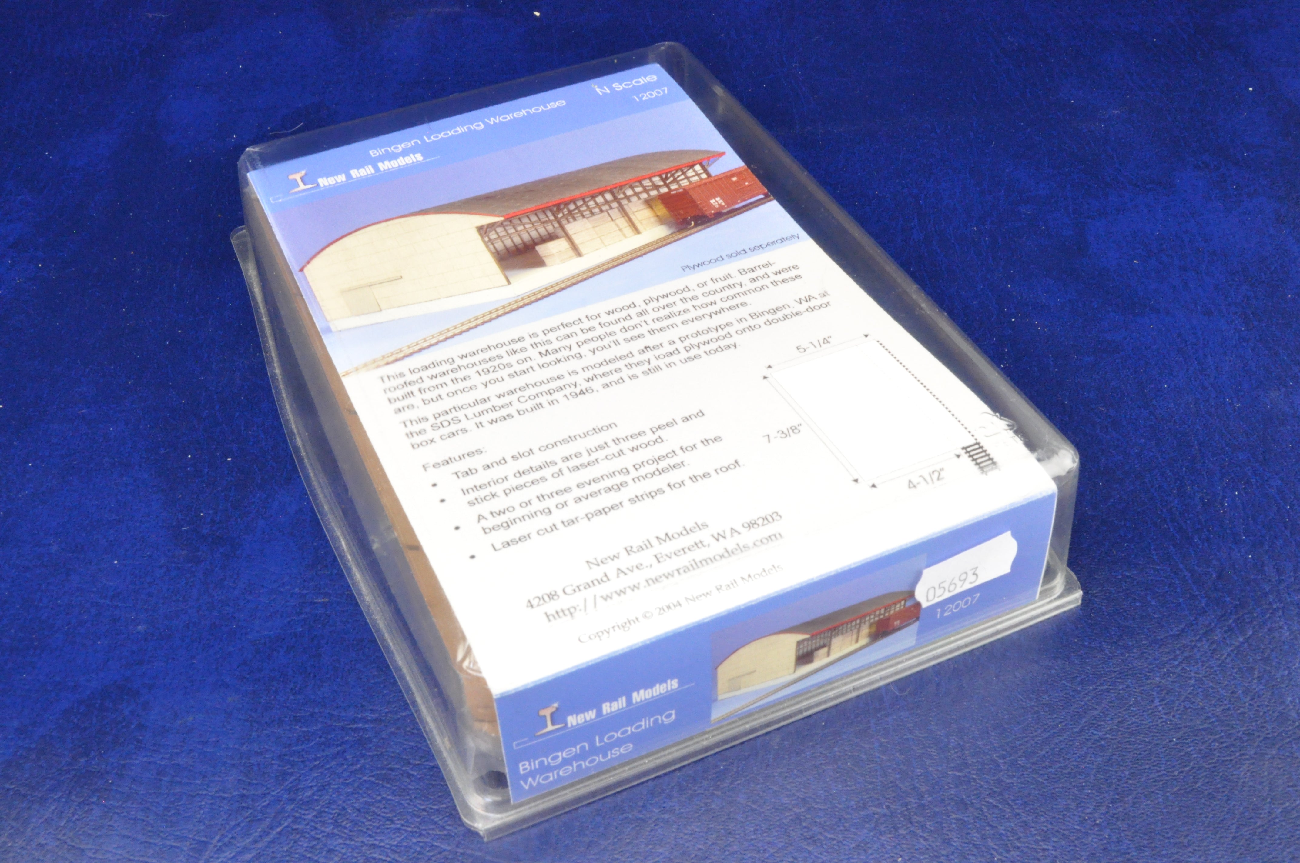 New Rail Models N Gauge 12007 'Bingen Loading Warehouse' Laser-cut Woo