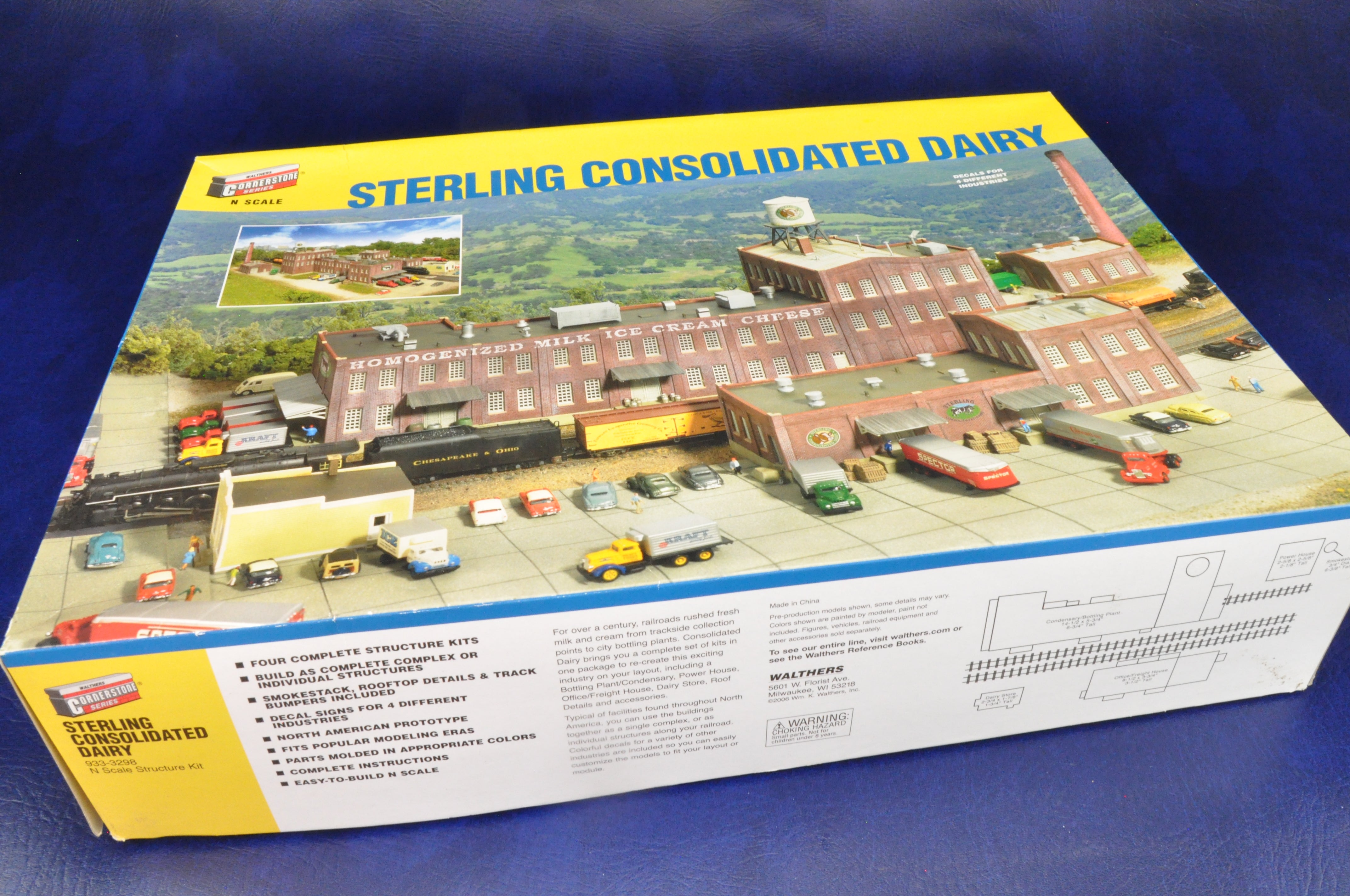 Walthers Cornerstone N Gauge 933-3298 Sterling Consolidated Dairy Kit