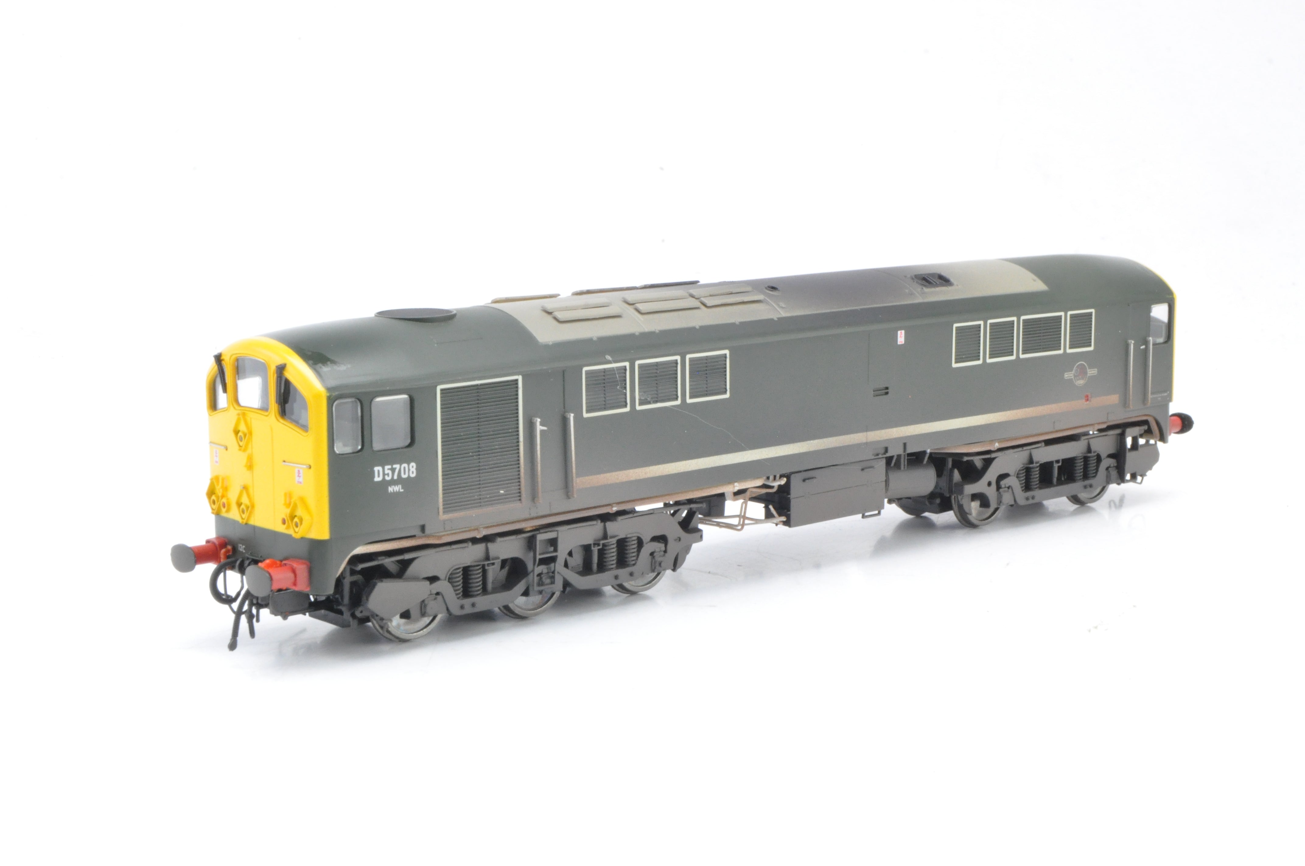Heljan OO Gauge 28041 Class 28 D5708 BR Green with Full Yellow Ends, W