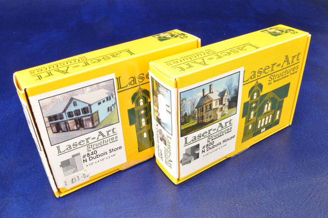 Branchline Trains N Gauge Laser-Art Structures Pack of 2 Unbuilt Woode