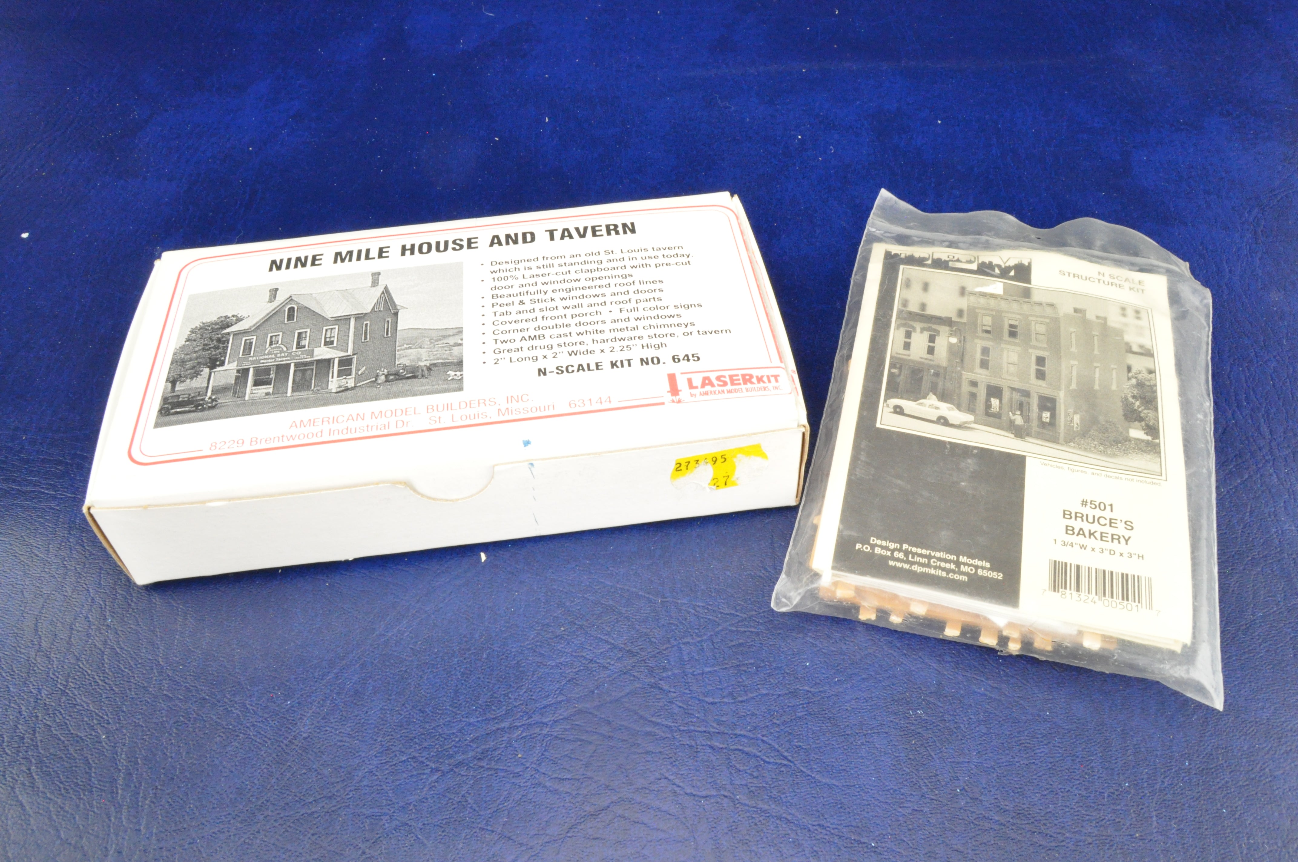 American Model Builders / DPM N Gauge Set of 2 Town Buildings Kits - U