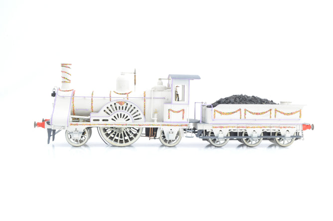 Scratch Built 7mm O Gauge GER Sinclair Single 2-2-2 Wedding Train Live