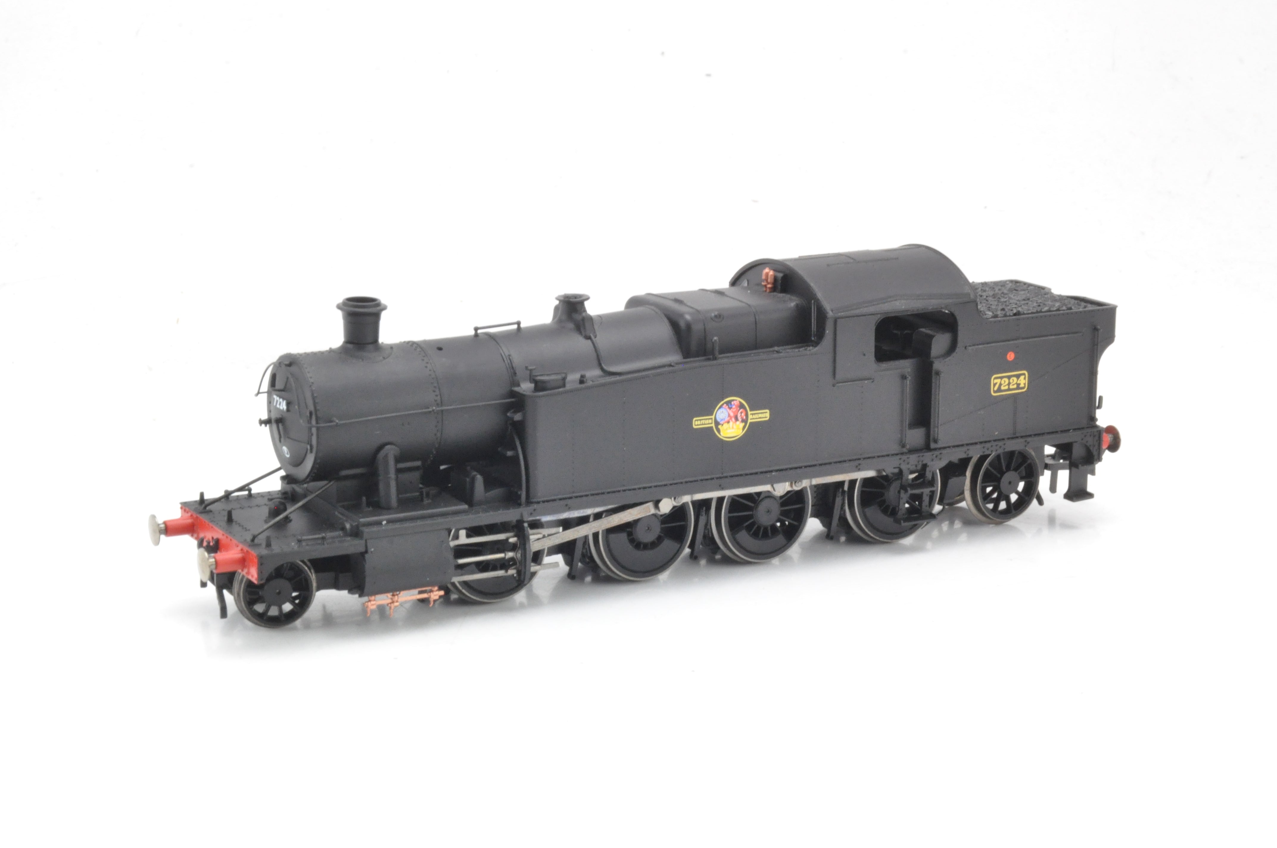 Hornby OO Gauge BR Black Late Crest 2-8-2T Class 72xx No. 7224 - Split