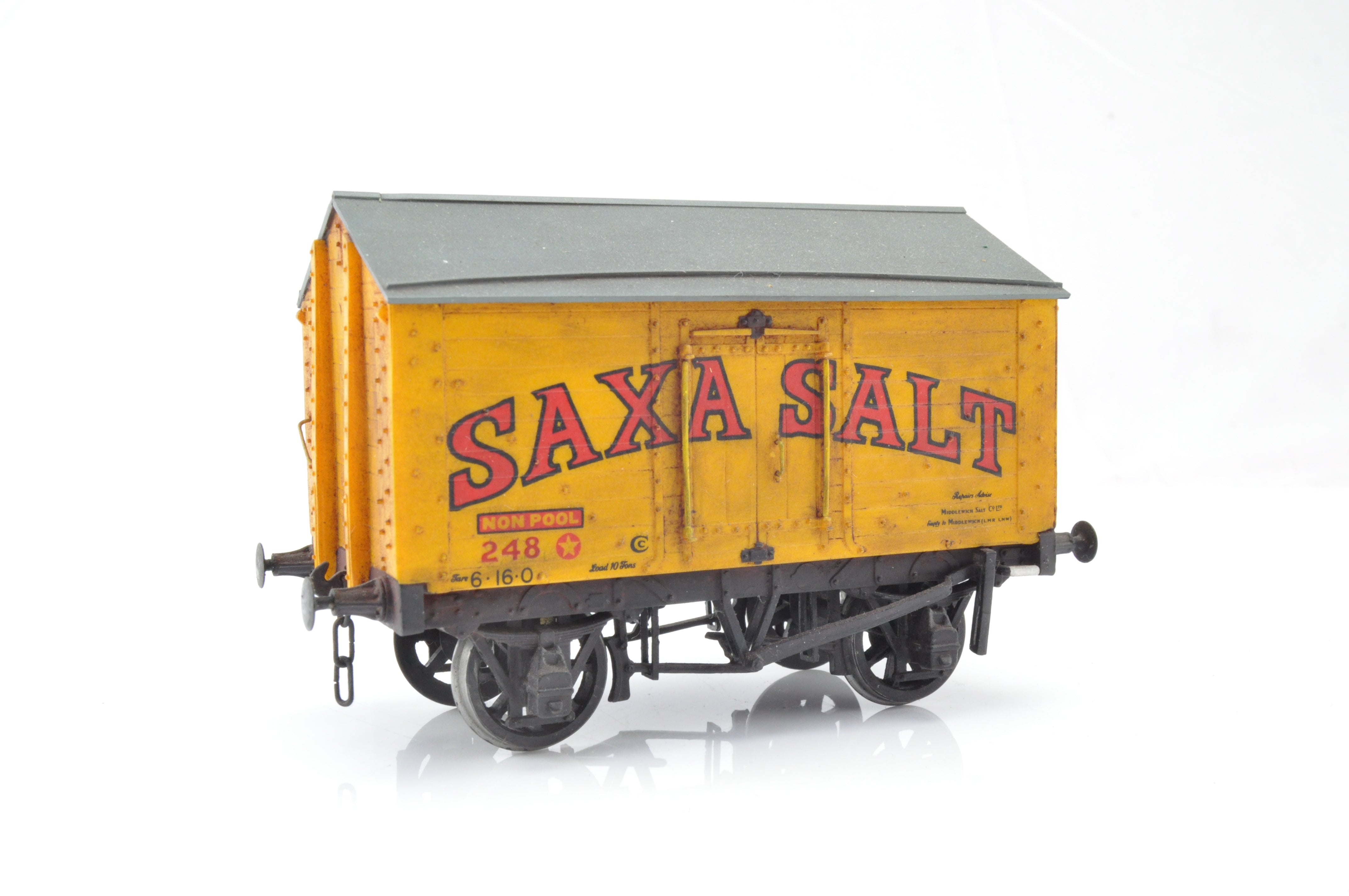 Kit Built 7mm O Gauge Saxa Salt Covered Wagon