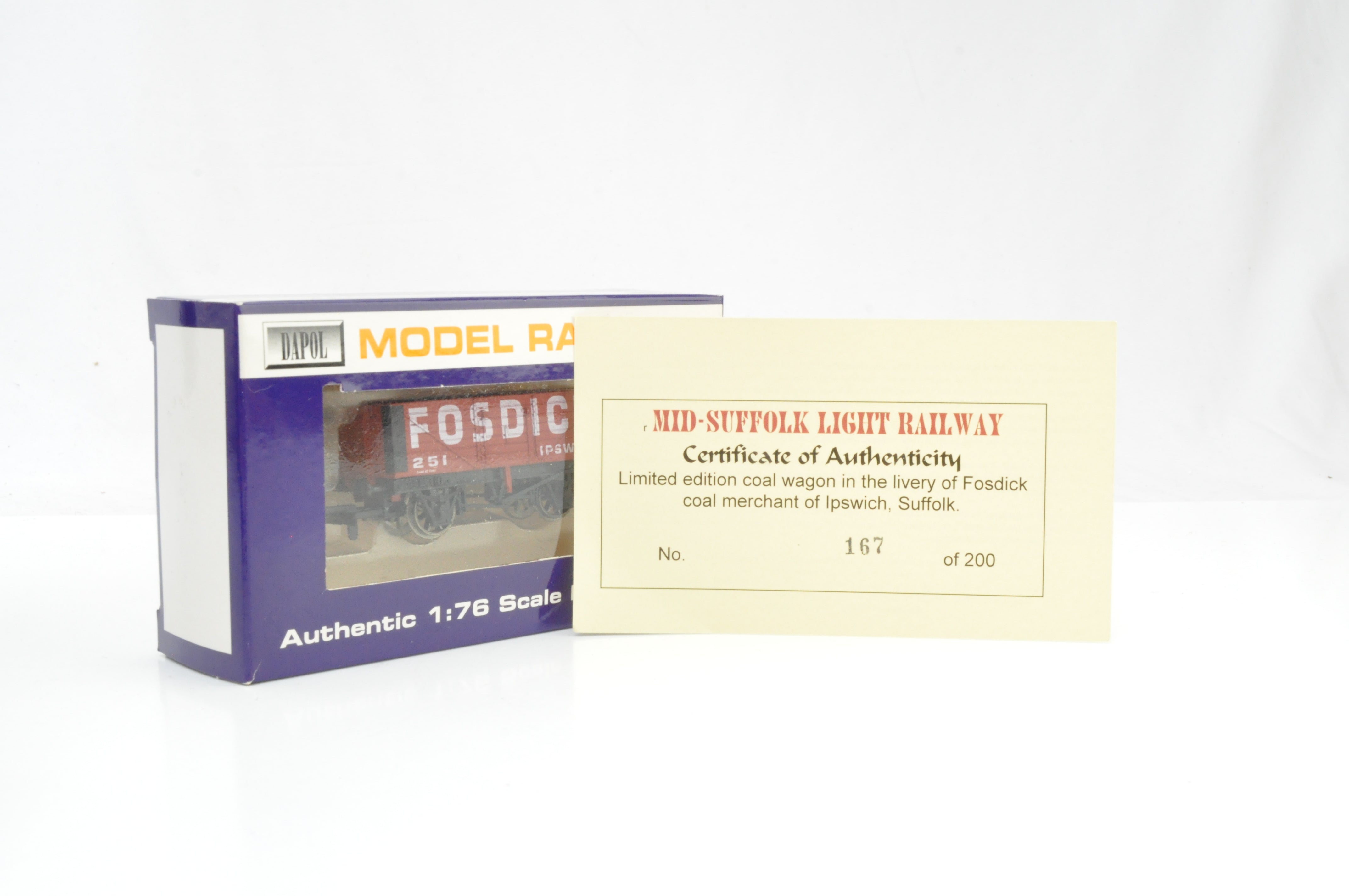 Dapol OO Gauge 'Fosdick, Ipswich' 7-Plank Open Wagon - Limited Edition