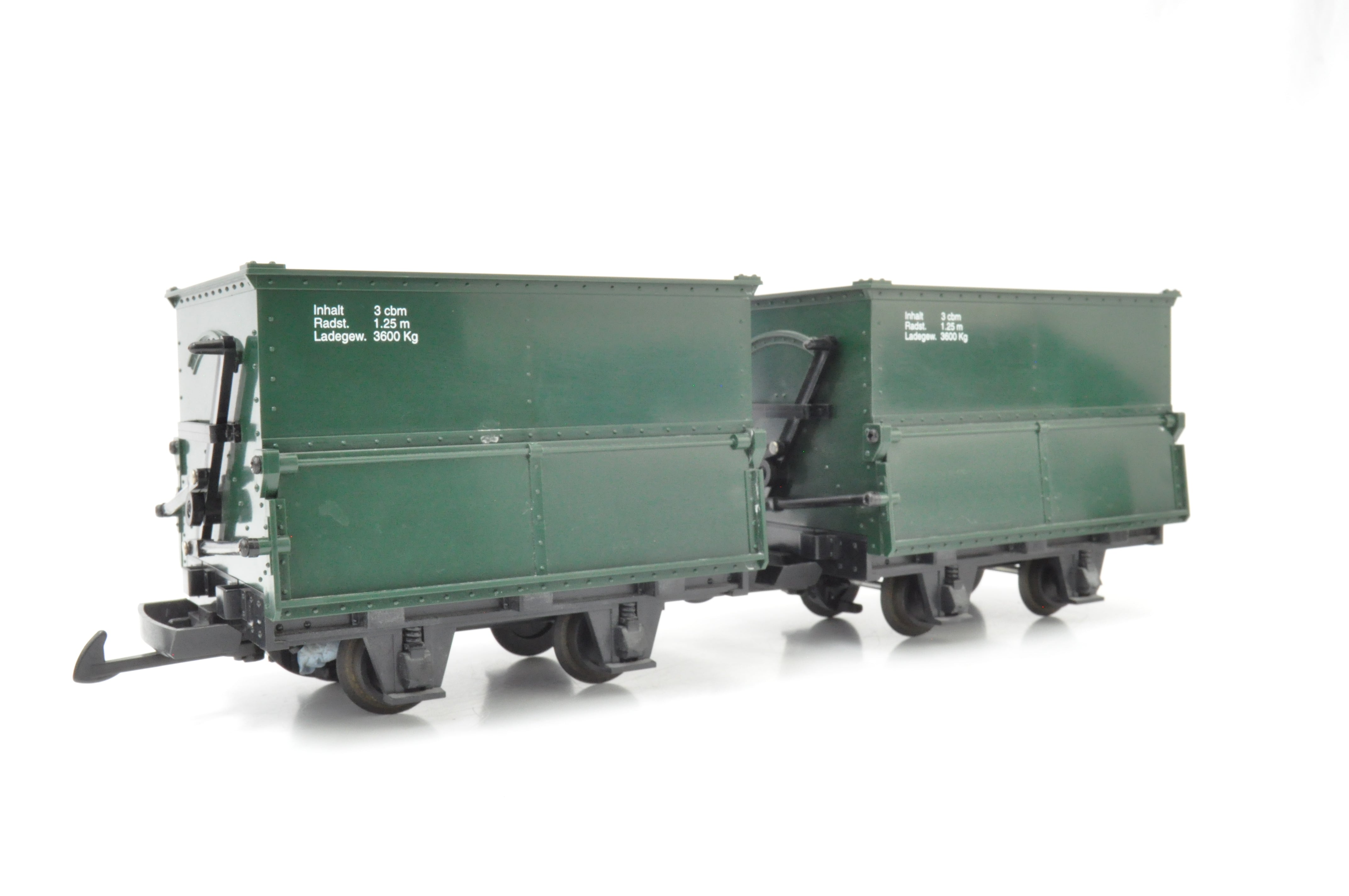 LGB G Gauge 40190 2 Piece Grubenbahnwagen