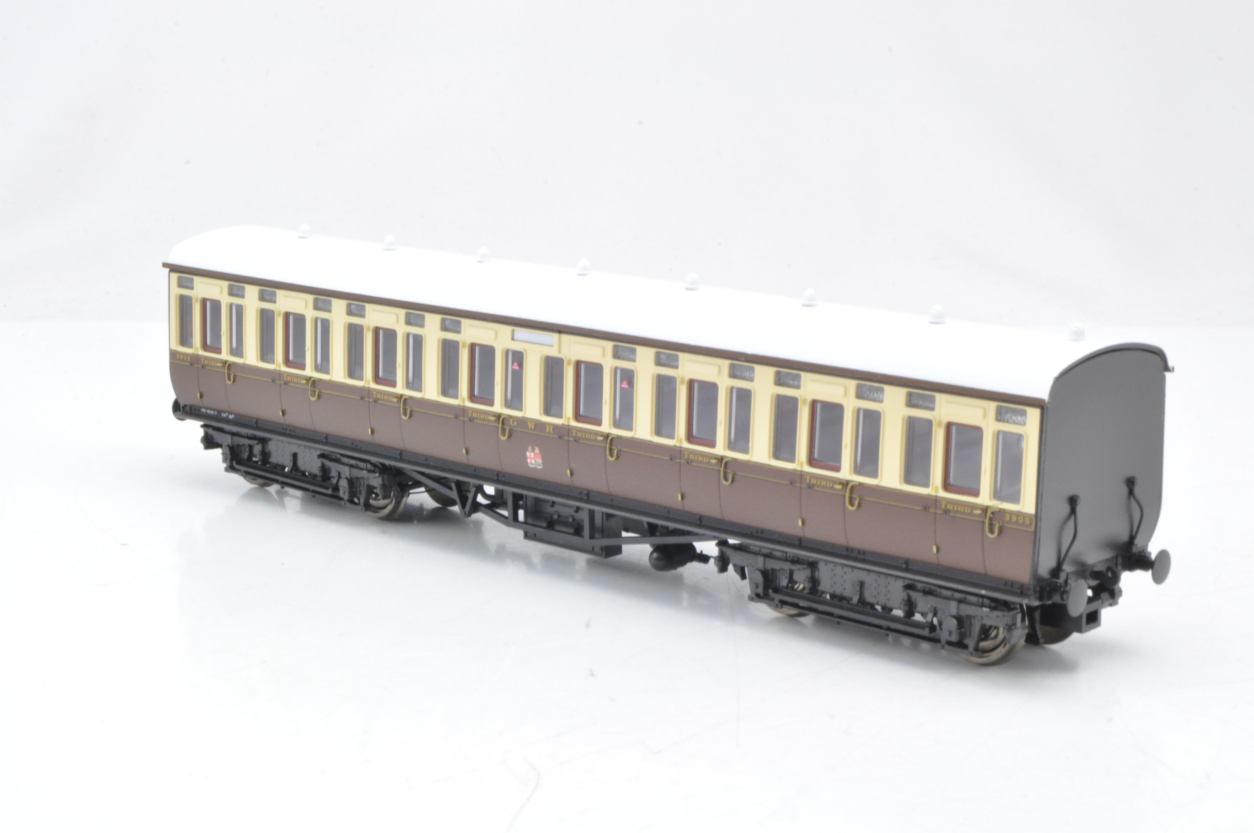 Dapol OO Gauge 4P-020-211 GWR Toplight M/Line Twin City Coach Chocolat