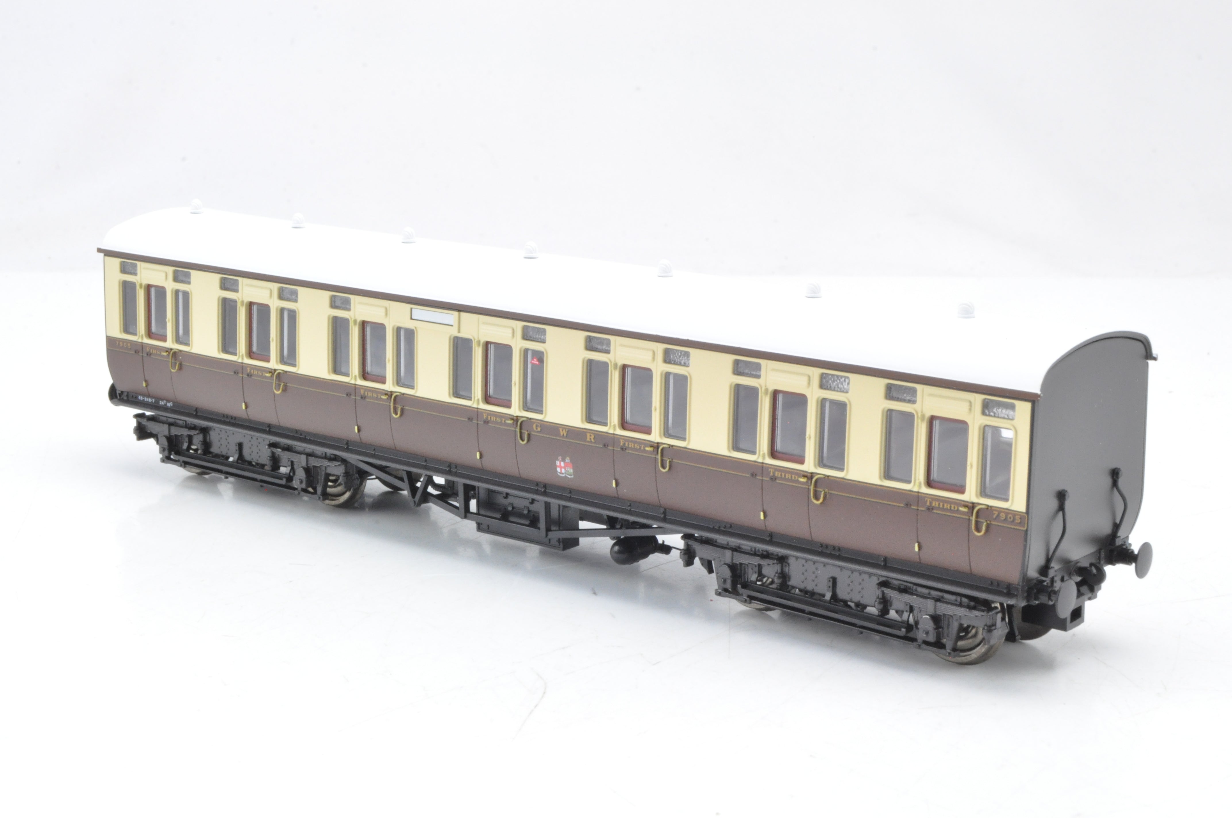 Dapol OO Gauge 4P-020-221 GWR Toplight M/Line Twin City Coach Chocolat
