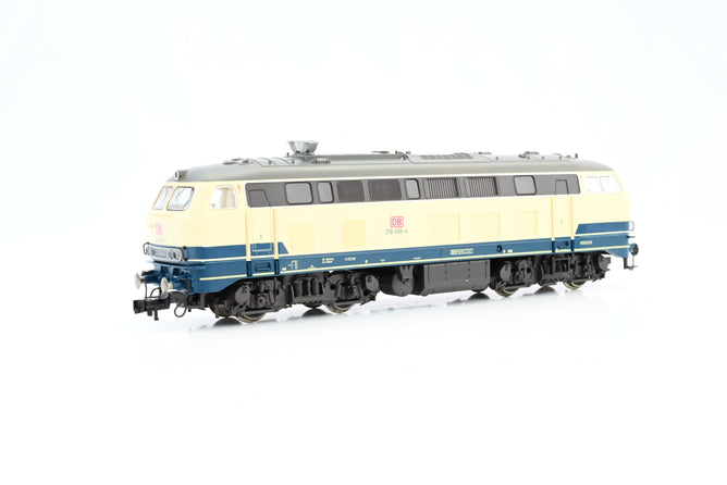 Fleischmann HO Gauge 4233 DB Blue/Cream Diesel Locomotive 218 498-4