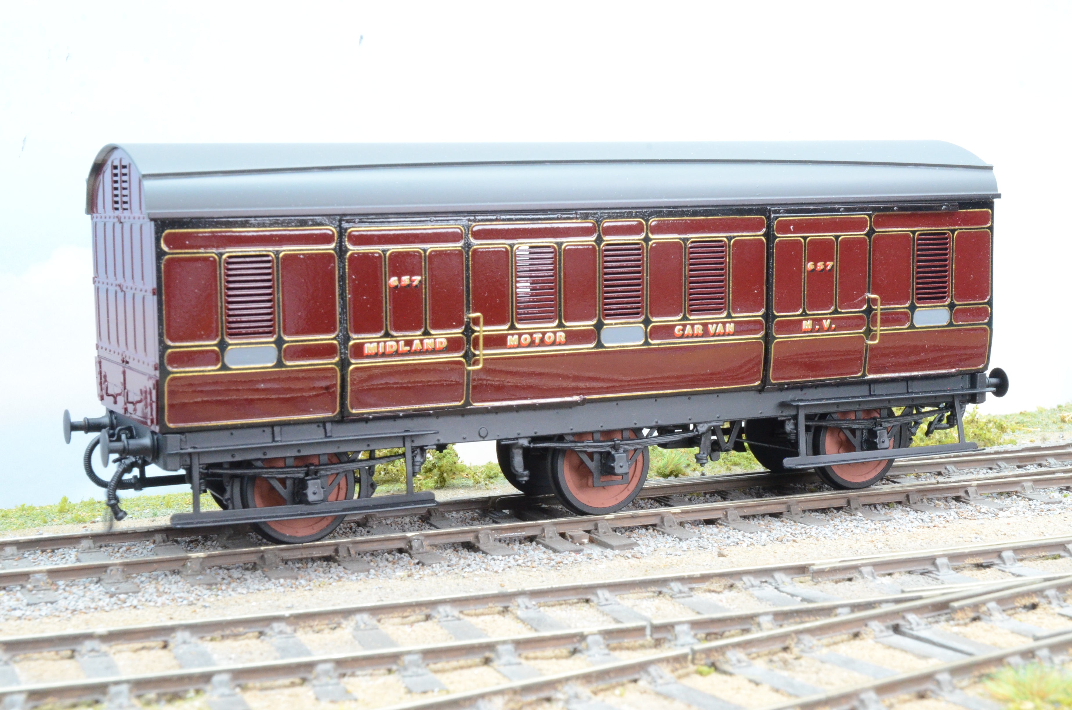 Janick Models 7mm O Gauge Midland Railway 6 Wheel Motor Car Van No.657