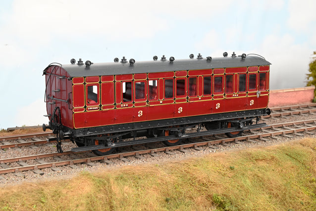 PC Models 7mm O Gauge Midland Railway 6 Wheel 3rd Class Luggage Coach