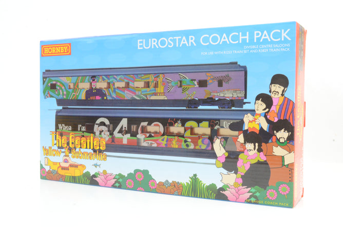 Hornby OO Gauge R40001 The Beatles 'Yellow Submarine' Eurostar Coach P