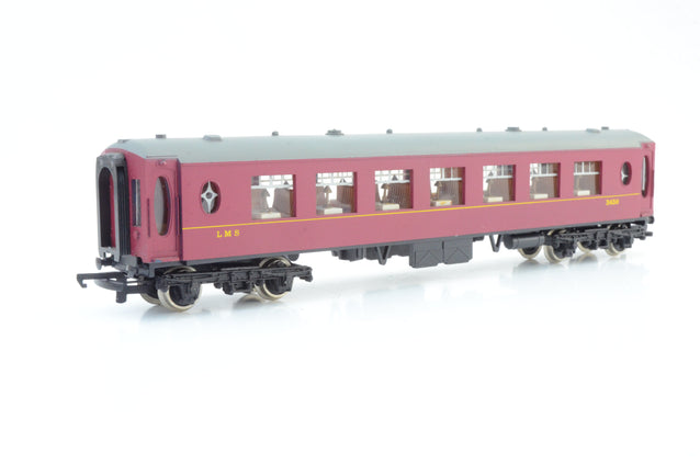 Wrenn OO Gauge W6010 LMS 2nd Class Maroon Pullman Coach #3459