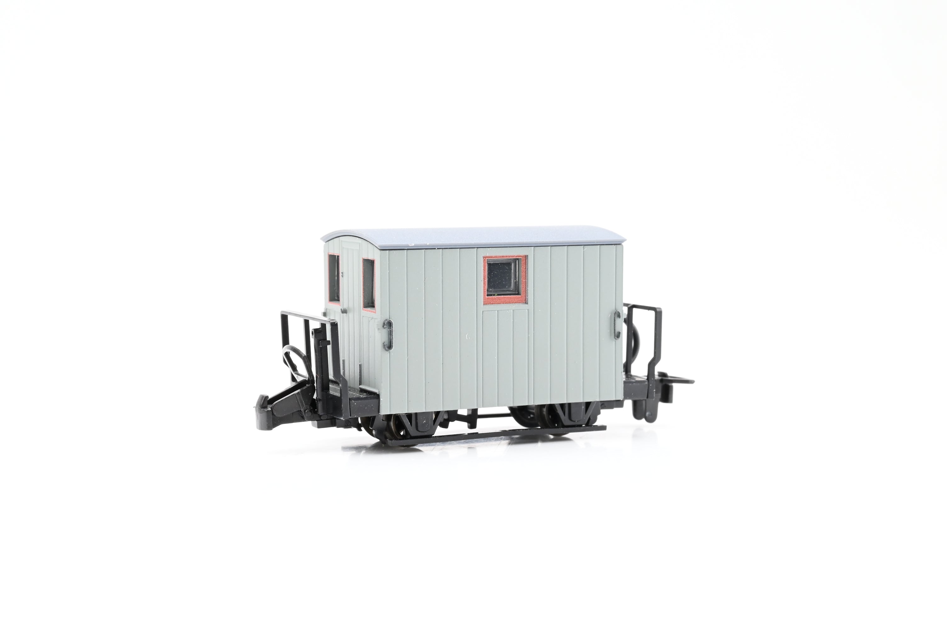 Peco OO9 Narrow Gauge GR-580UY Ffestiniog Railway Grey 4-Wheel 2-Balco