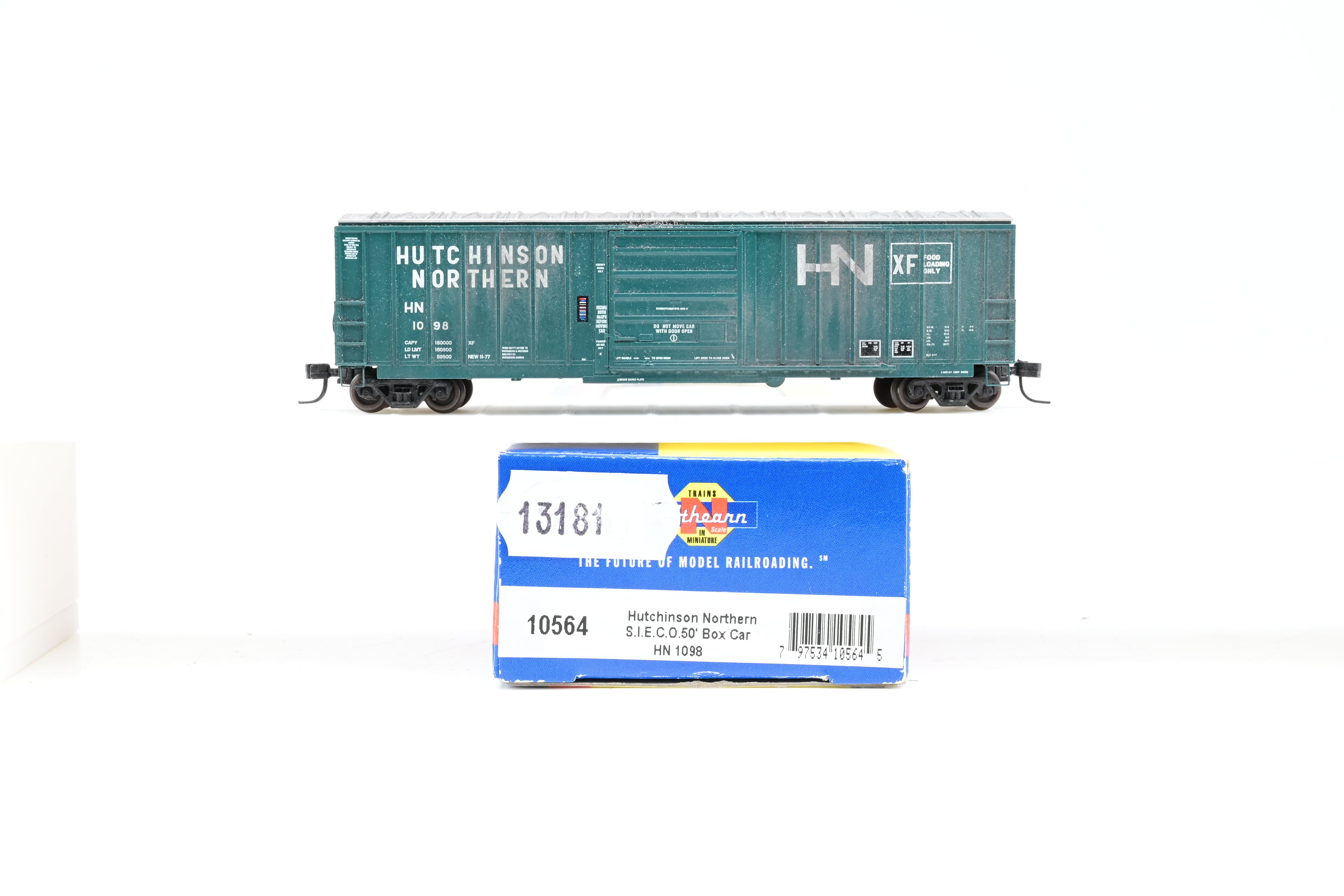 Athearn N Gauge 10564 Huchinson Northern S.I.E.C.O 50' Box Car HN 1098