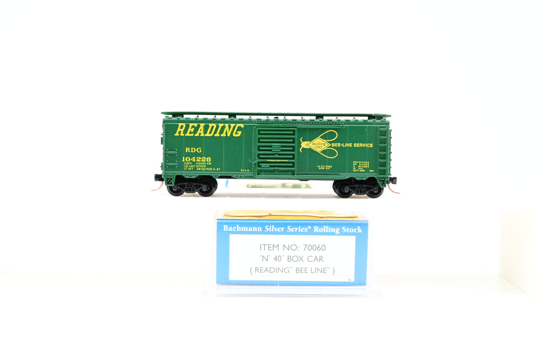 Bachmann N Gauge 'Silver Series' Item No: 70060 40 Box Car (Reading "B