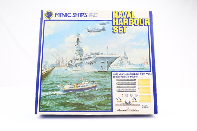 Hornby Minic Ships 1/1200 Scale Diecast M906 - Naval Harbour Set