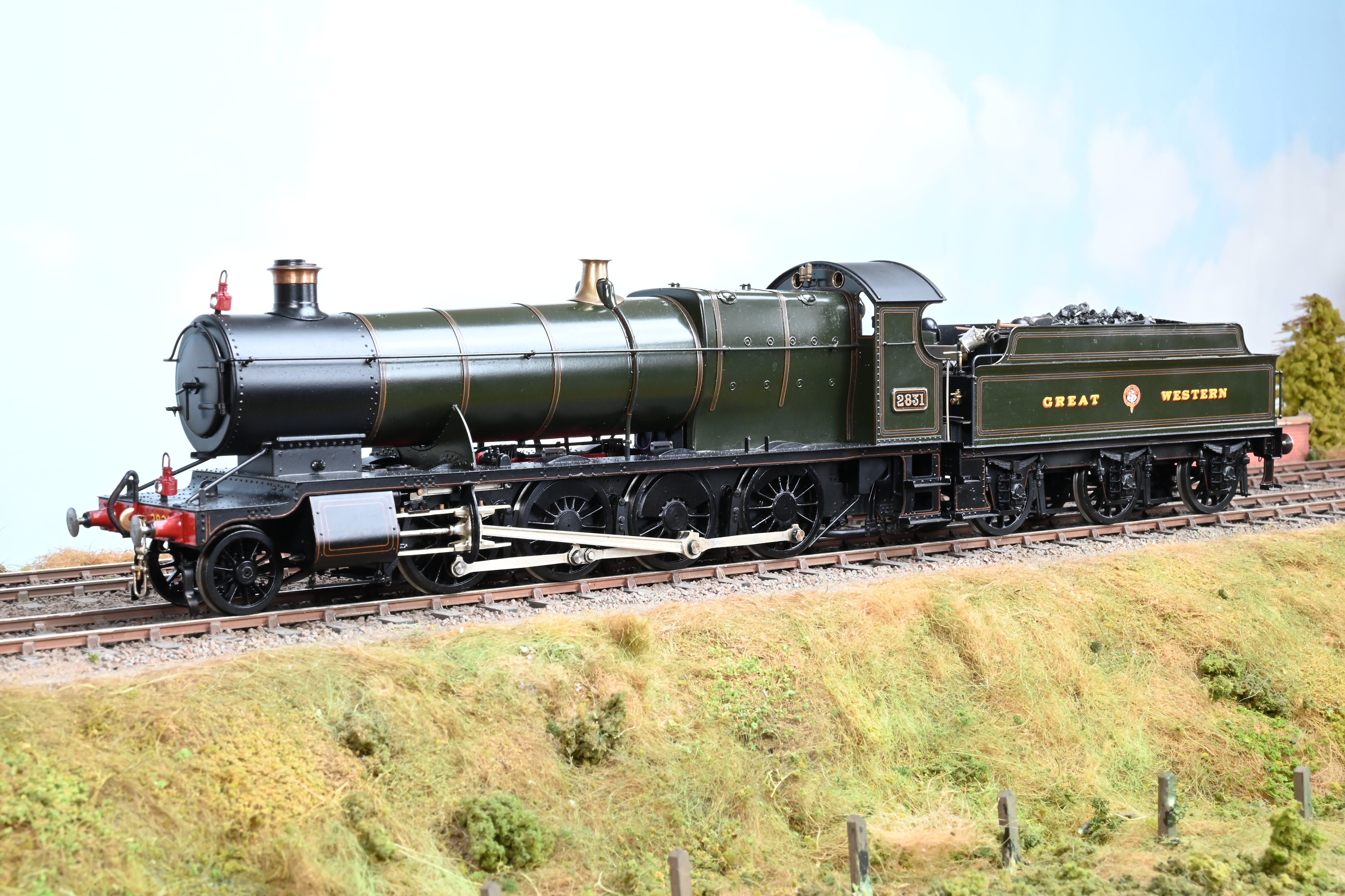 Kit Built 7mm O Gauge GWR Lined Green 28xx No.2831