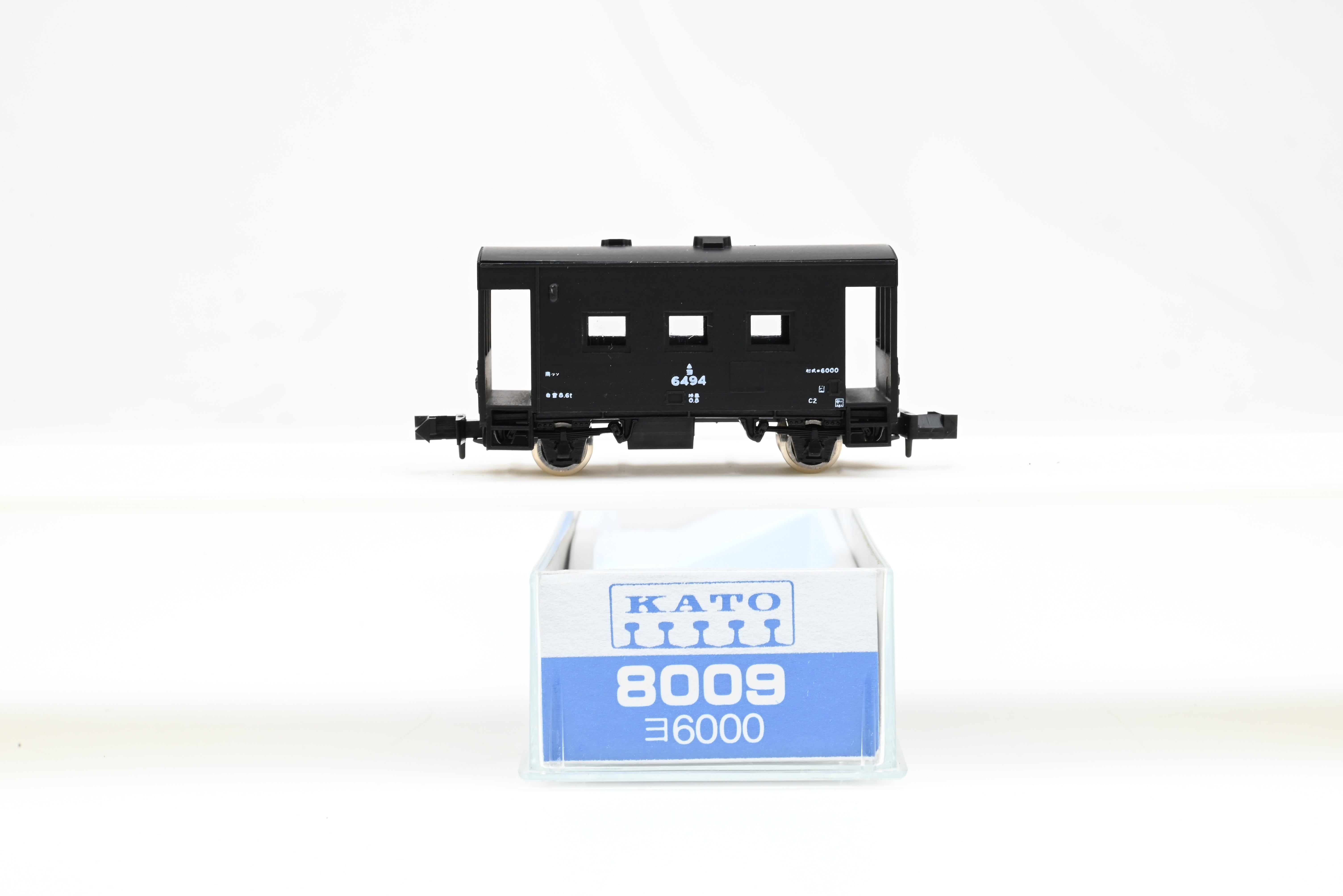 Kato N Gauge 8009 JNR Black Type 6000 Brake Van #6494 - Boxed