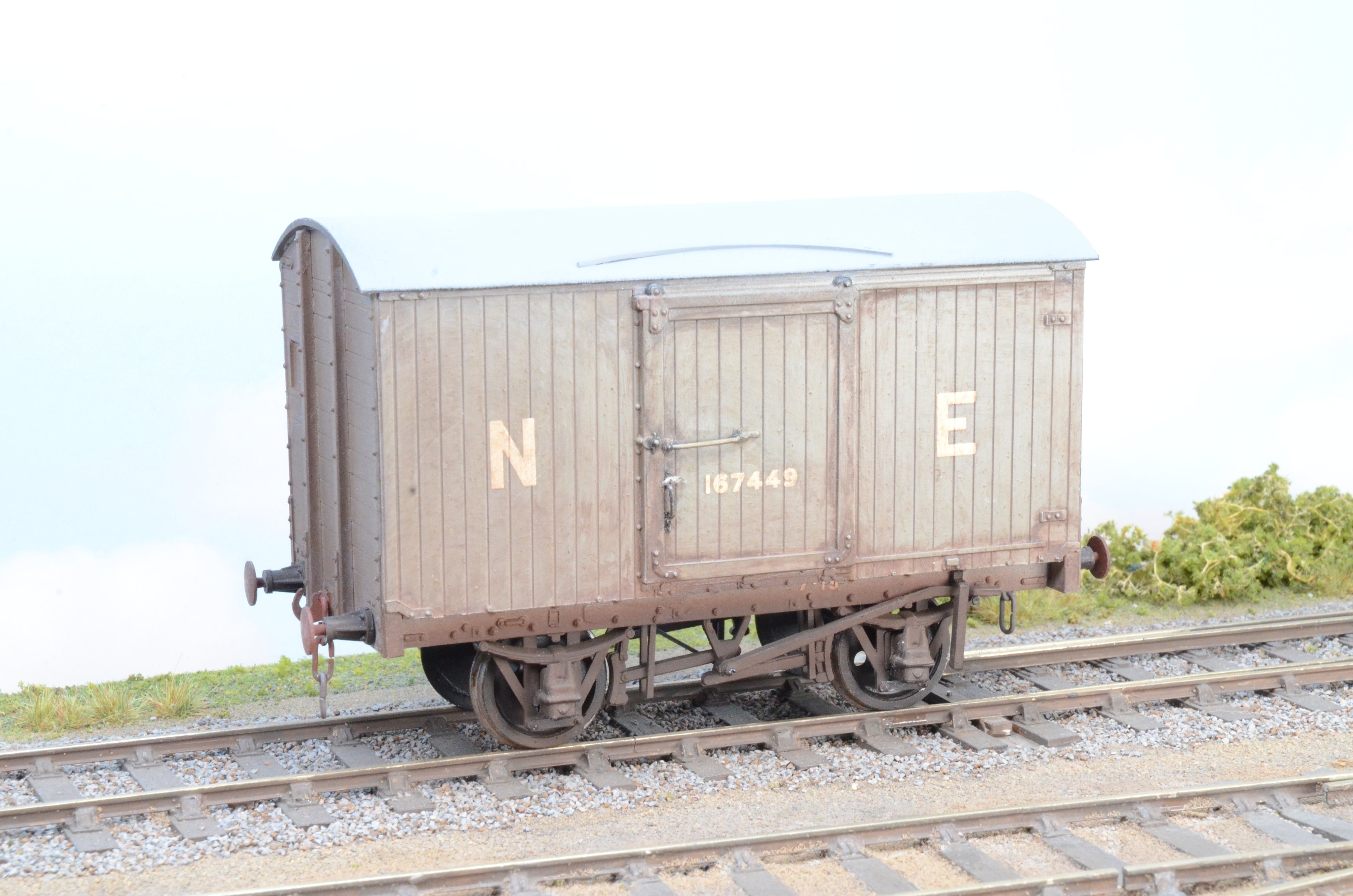 Parkside Dundas (Kit Built) 7mm O Gauge NE Grey 10T Fish Van (Diag 134
