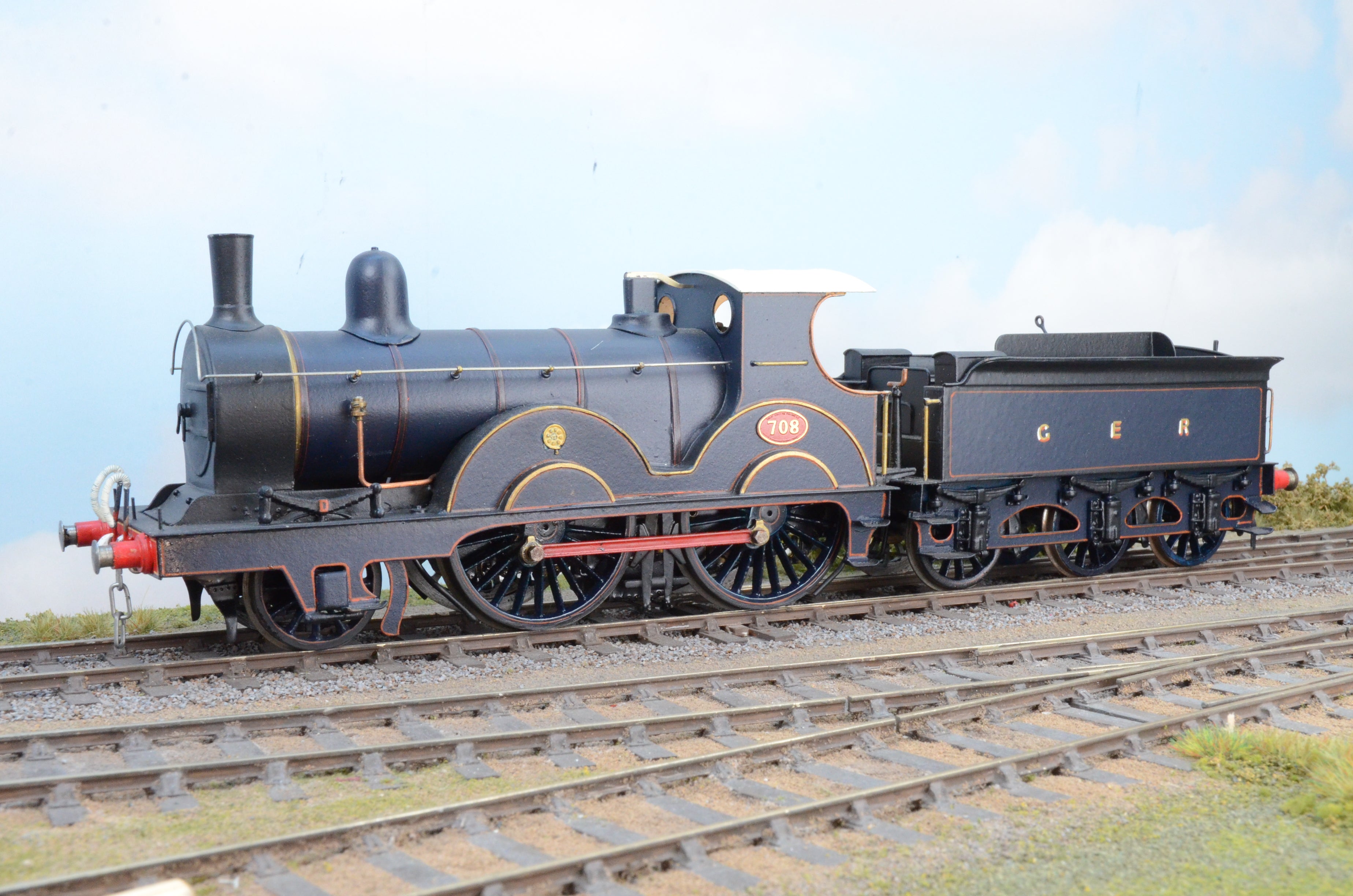 Scratch Built 7mm O Gauge GER 2-4-0 T3 Class Locomotive No.708