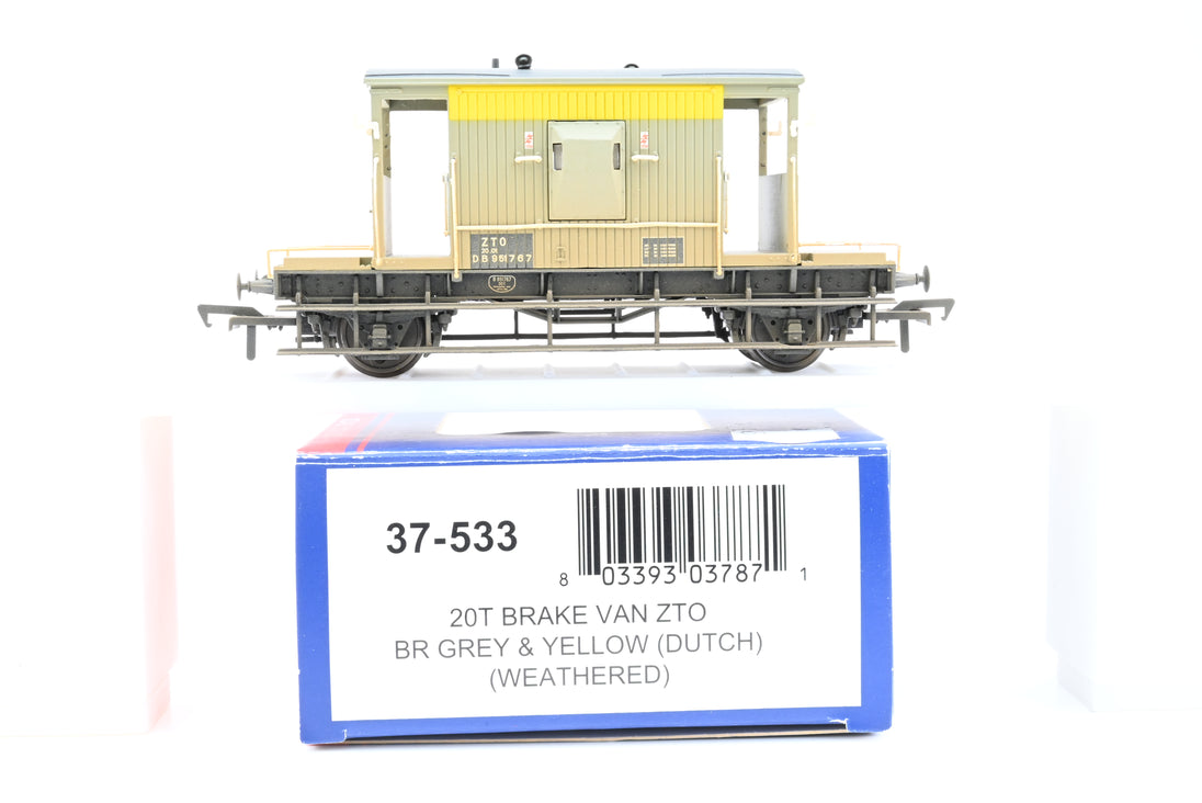 Bachmann OO Gauge 37-533 BR Engineers Grey & Yellow 'Dutch' 20T ZTO Br