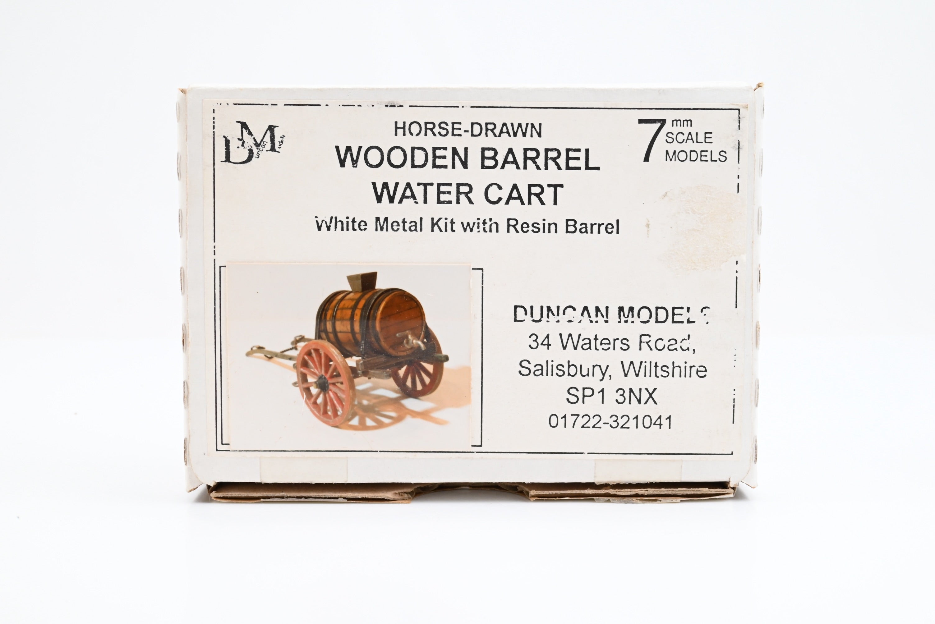 Duncan Models 7mm O Gauge Horse-Drawn Wooden Barrel Water Car Kit