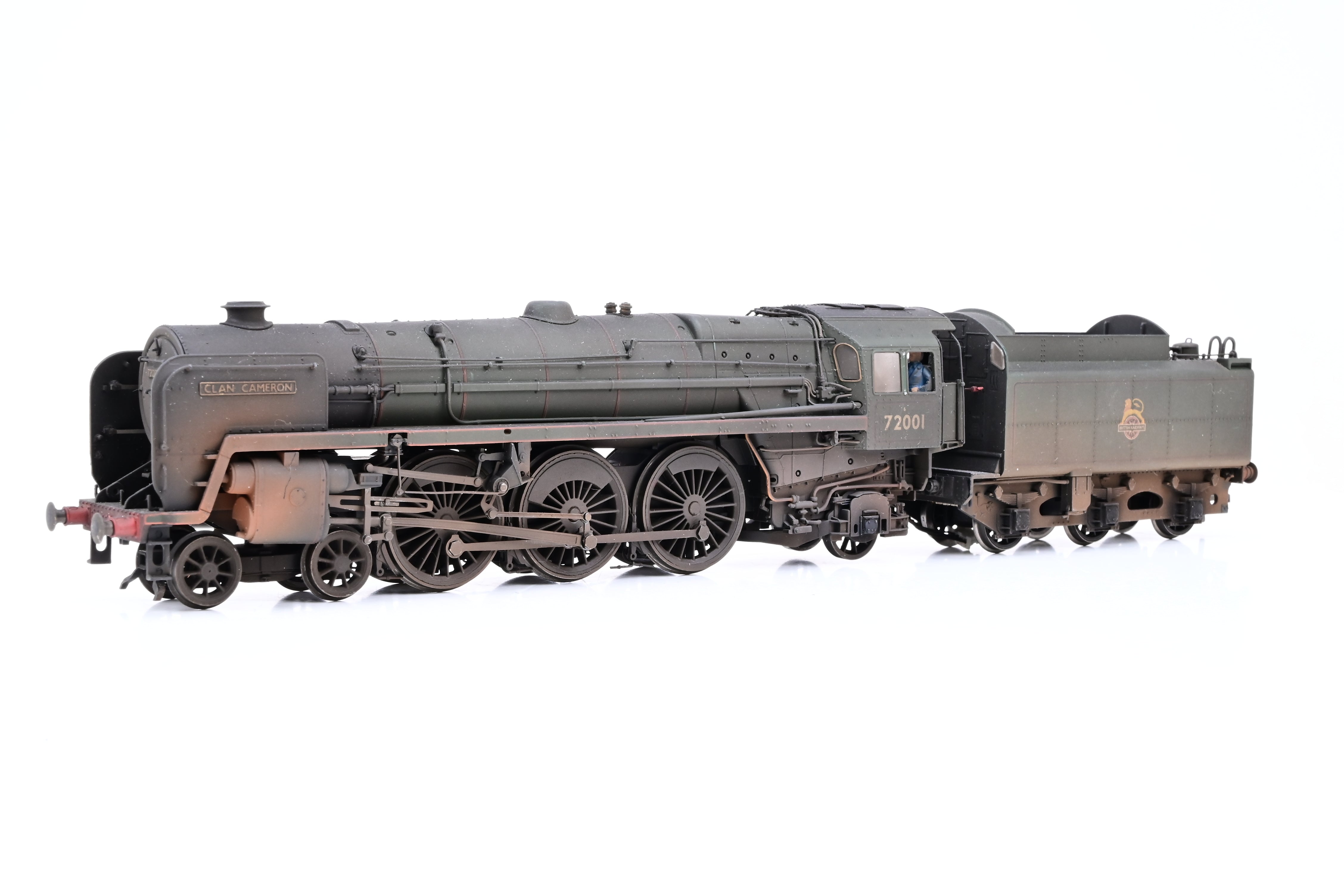Hornby OO Gauge BR Green Late Crest Clan Class 6MT No.72001 'Clan Came
