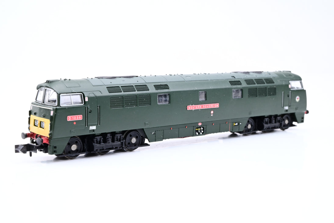 Dapol N Gauge 2D-003-002 Class 52 Western BR Green Small Yellow Ends N