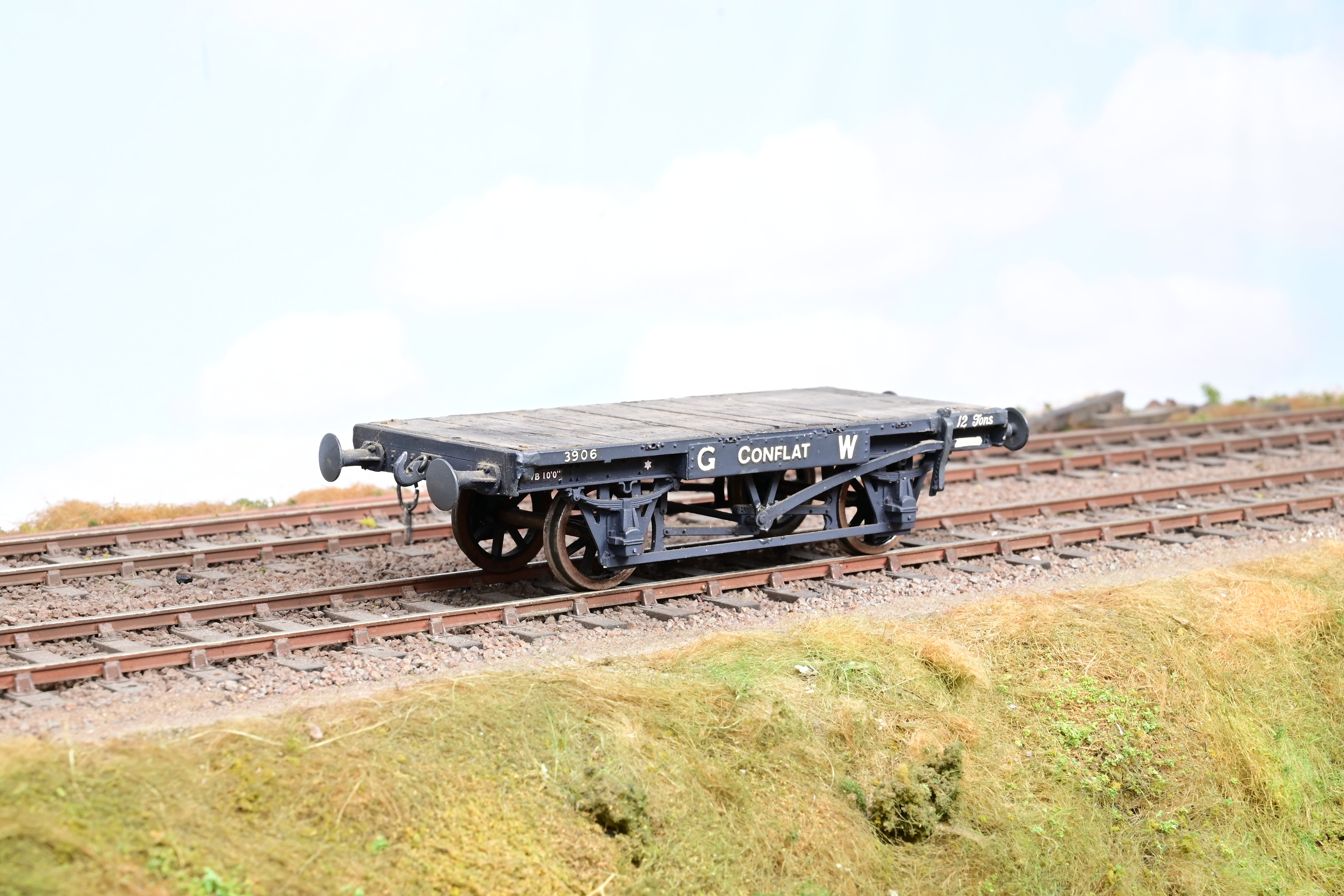 Kit Built 7mm O Gauge GWR Container Wagon No.3906 - Boxed