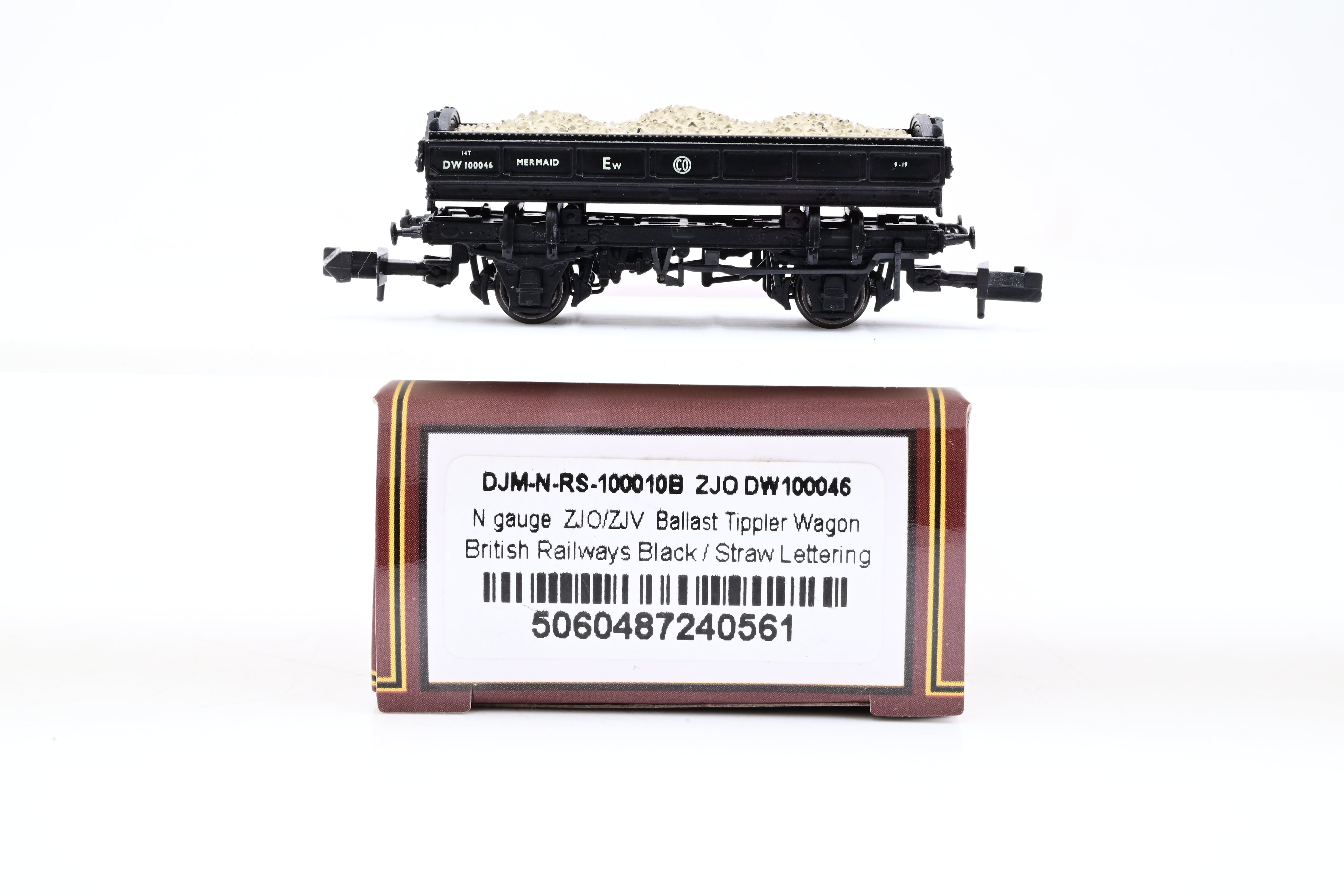DJ Models N Gauge BR Engineers Black Mermaid Wagon No.DW100046