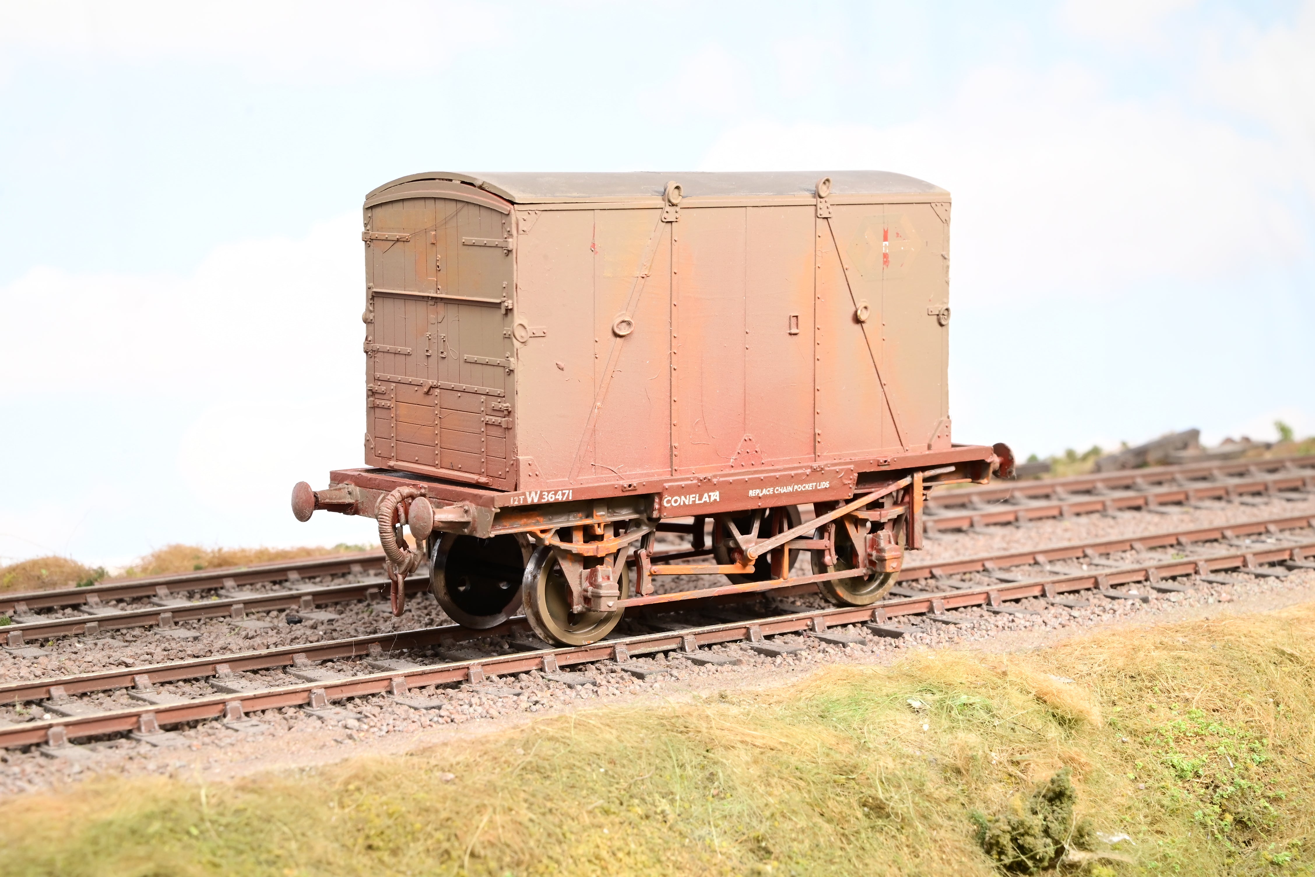 Parkside 7mm O Gauge PS39 GWR Container Wagon w/ 'B' Container BR Baux