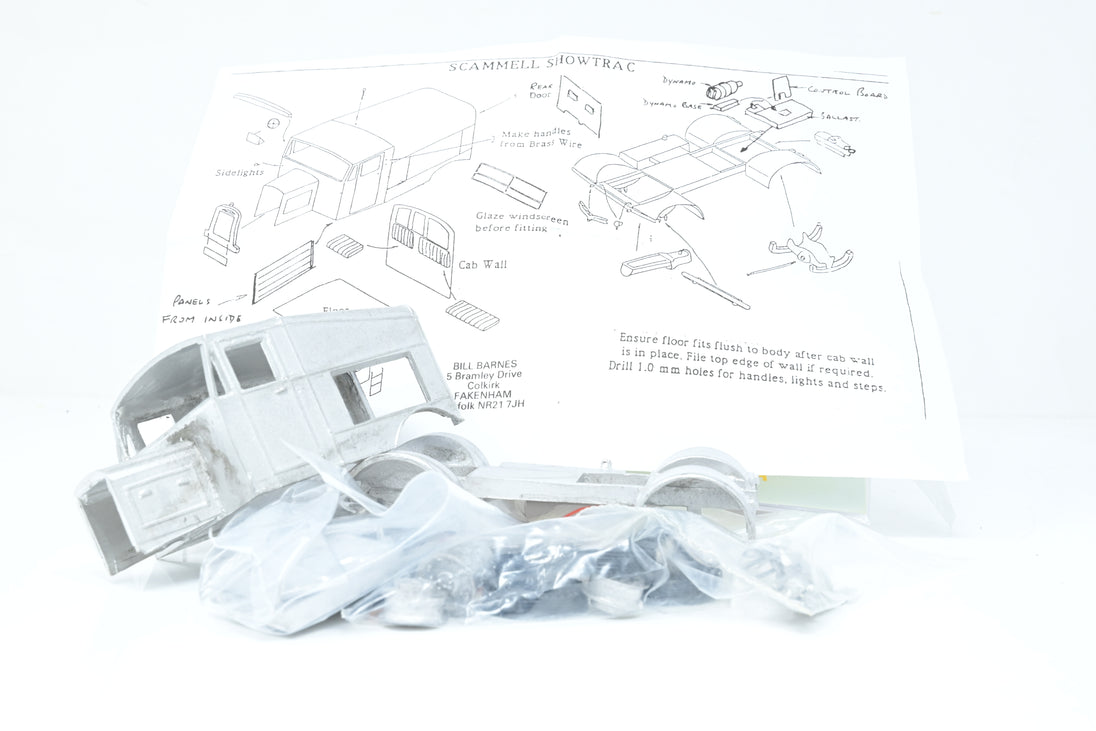 Tober Models 1:48 Scale Scammel Showtrac White Metal Kit