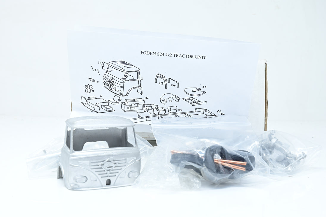 Kingfisher Models 1:48 Scale White Metal Kit Foden S24 4x2 Artic