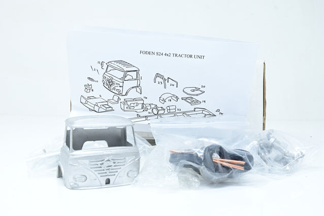Kingfisher Models 1:48 Scale White Metal Kit Foden S24 4x2 Artic