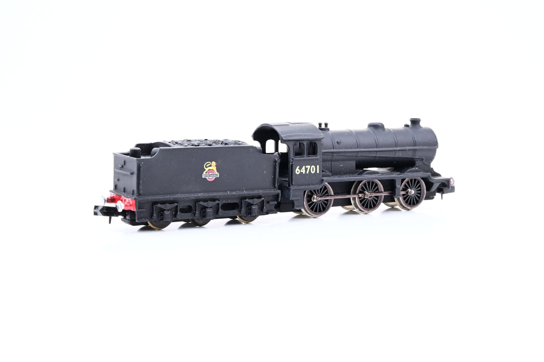 Union Mill N Gauge J39 Locomotive BR Black Early Crest No.64701 - Boxe