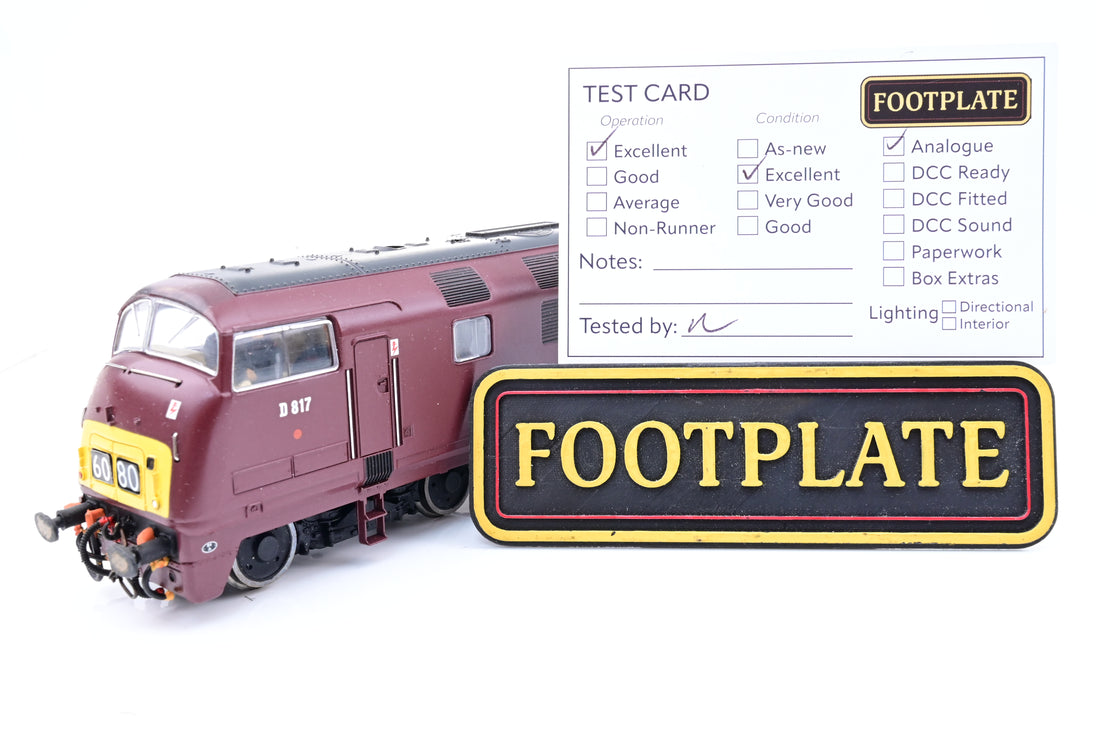 Bachmann OO Gauge BR Maroon Class 42 Warship No.D817 'Foxhound'