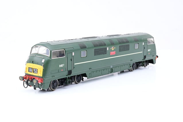 Bachmann OO Gauge Class 42 Locomotive BR Green W/Yellow Ends No.D827