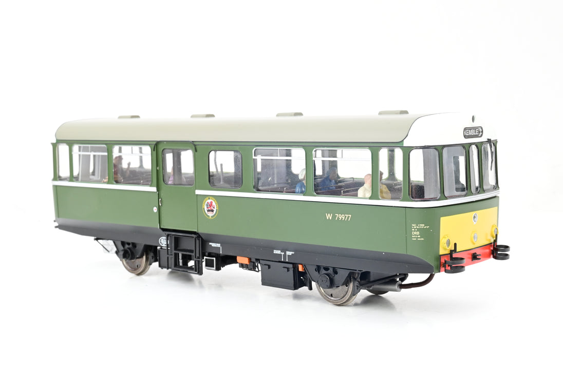 Heljan 7mm O Gauge 88911 AC Railbus Dark Green Small Yellow Panel No.W