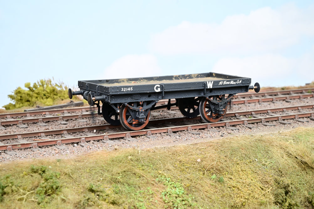 Slaters O Gauge 7mm Kit GWR 1 Plank Wagon 10T GW Grey No.32145 - Unbox