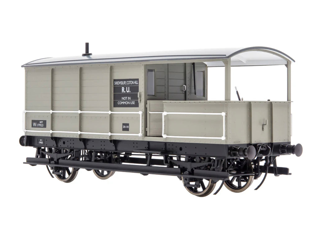 Dapol O Gauge 7F-300-003 GWR Toad Brake Van BR Grey W17953