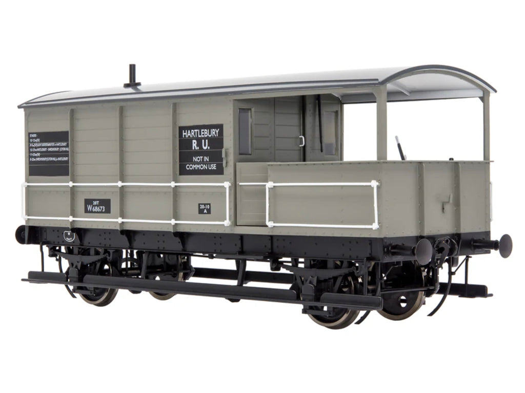 Dapol O Gauge 7F-300-006 GWR Toad Brake Van BR Grey W68673