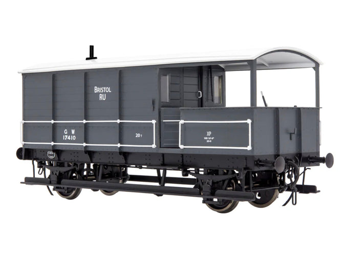 Dapol O Gauge 7F-300-007 GWR Toad Brake Van GWR Grey 17410
